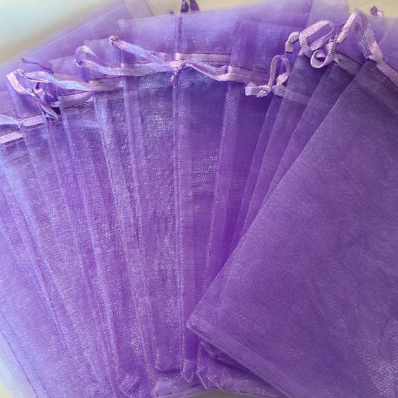Office | 2 Light Purplelavender Drawstring Organza Bags 4x6 | Poshmark